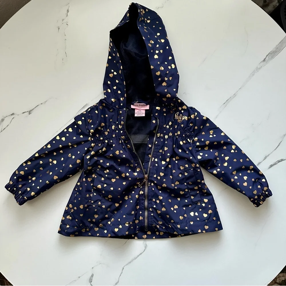 Juicy Couture | Jackets & Coats | Juicy Couture Baby Girl Navy Gold ...